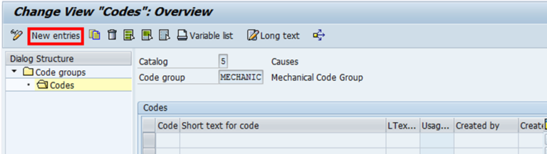 Catalog in SAP PM - VaibhavERP